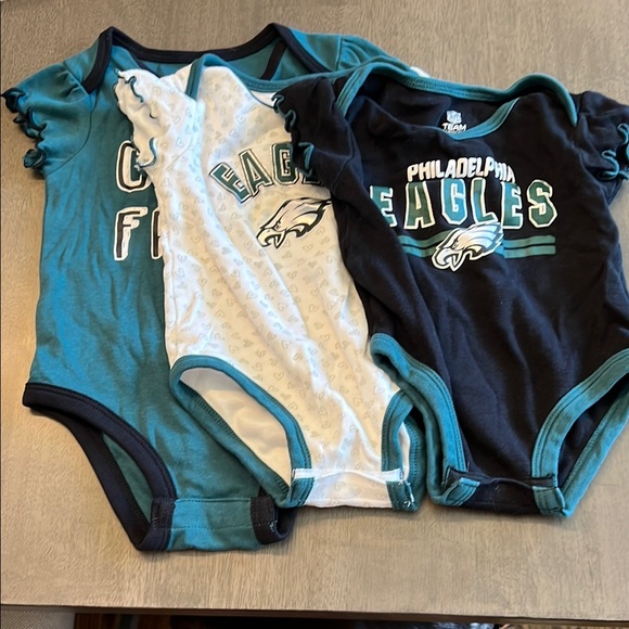NFL | One Pieces | Baby Onsie Set Teal White And Black Eagles 41 | Poshmark